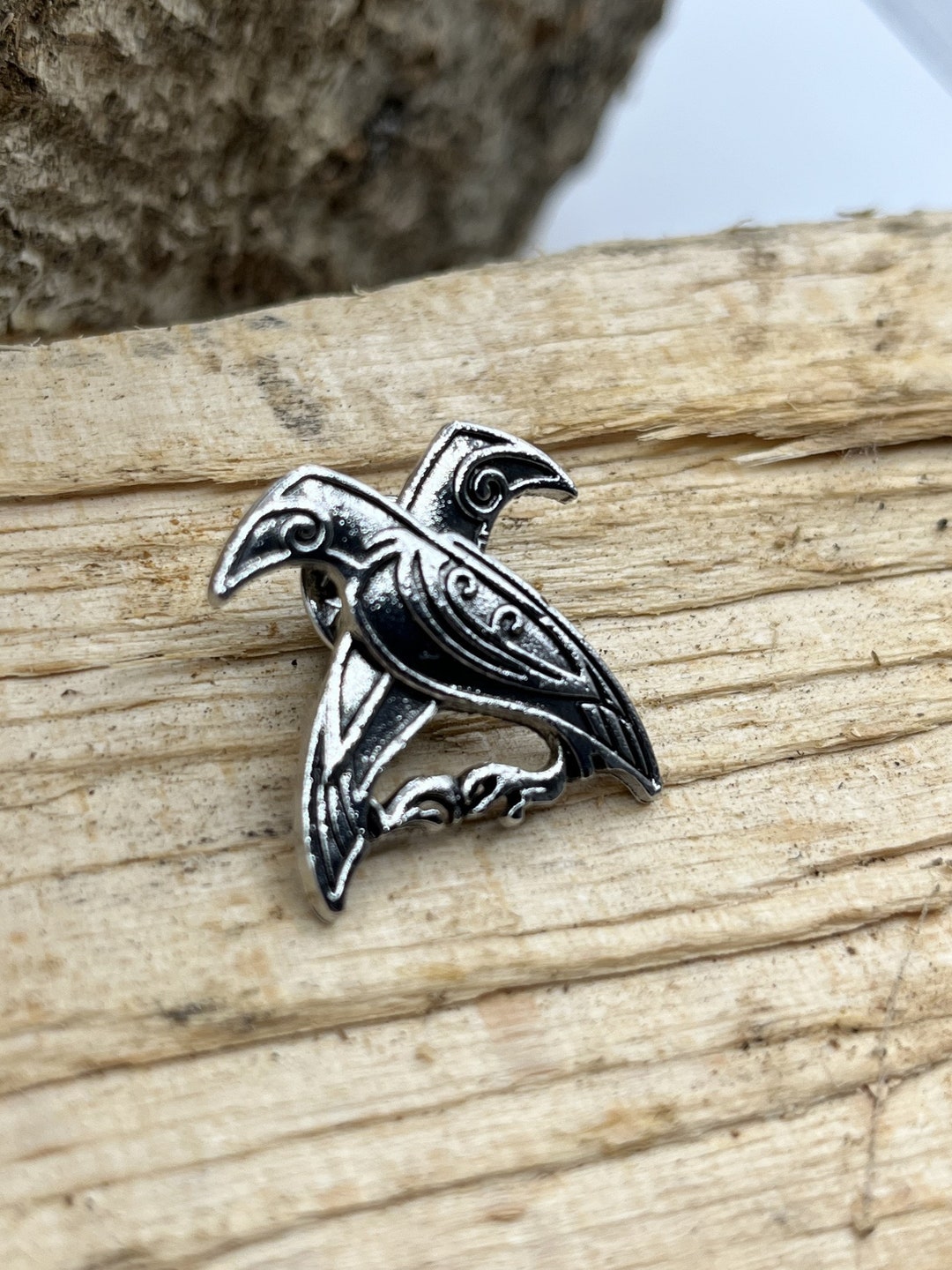 Odin's Raven Pin, Viking Brooch - Etsy