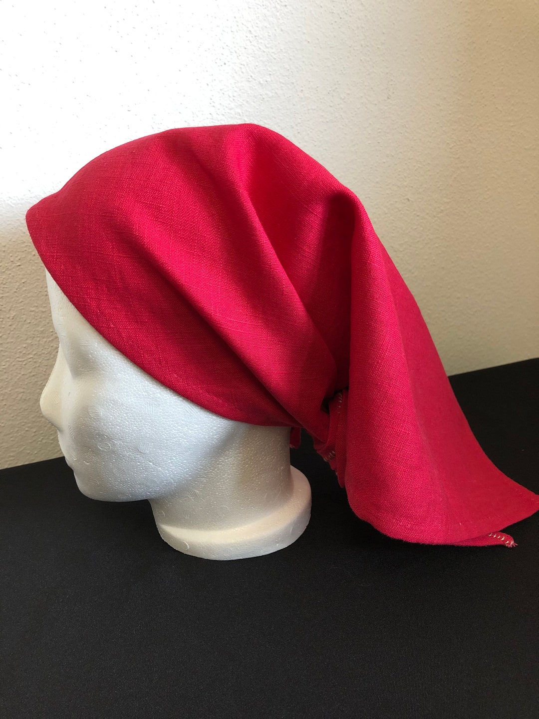 Medieval Headscarf Hand-sewn Triangular Headscarf Made of - Etsy