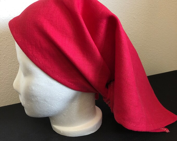 Medieval Headscarf, Hand-sewn, Triangular Headscarf Made of Linen ...