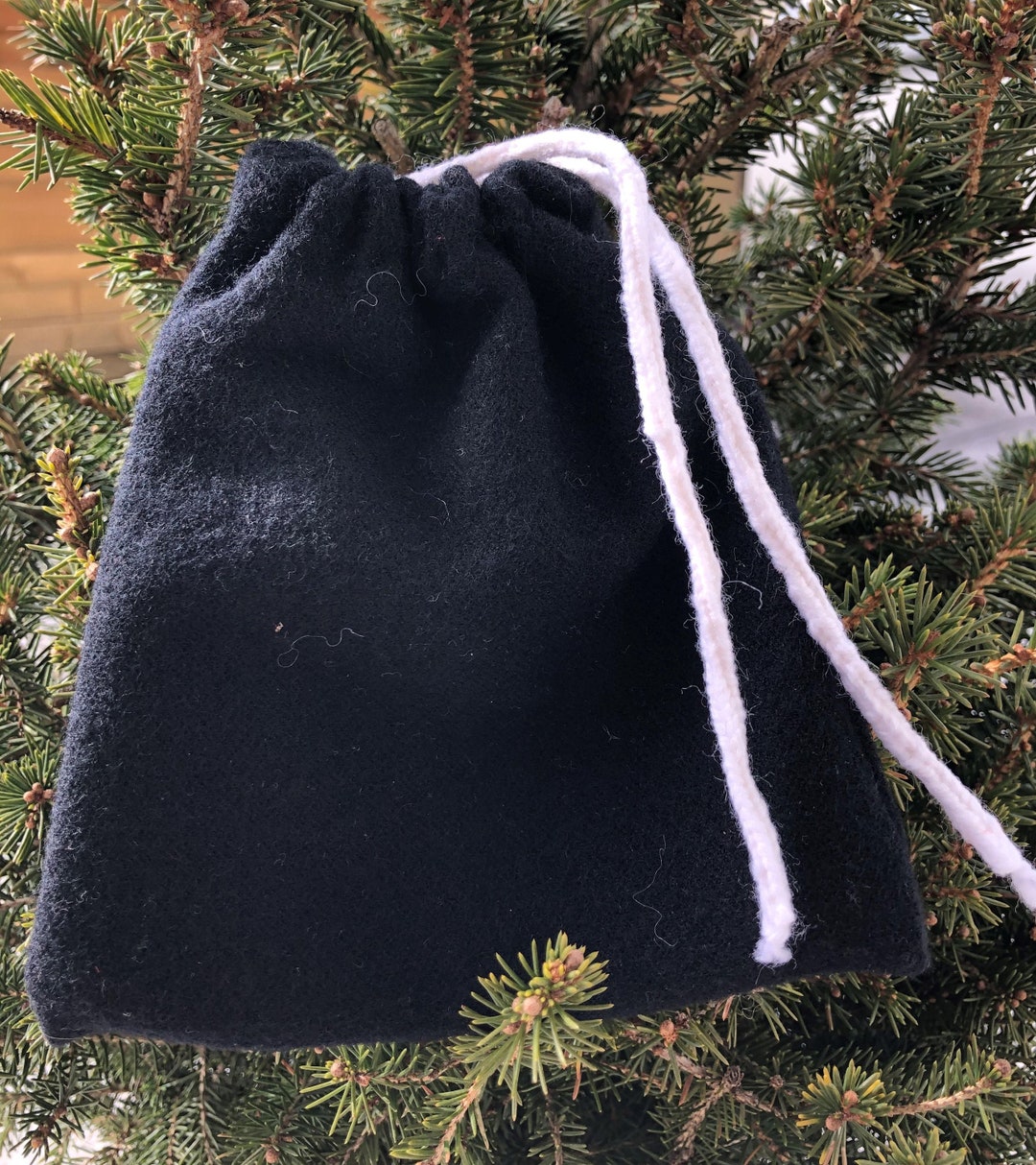 Medieval Purse, Black Bag, Alms Bag, Medieval Reenactment, Larp, Cloth ...