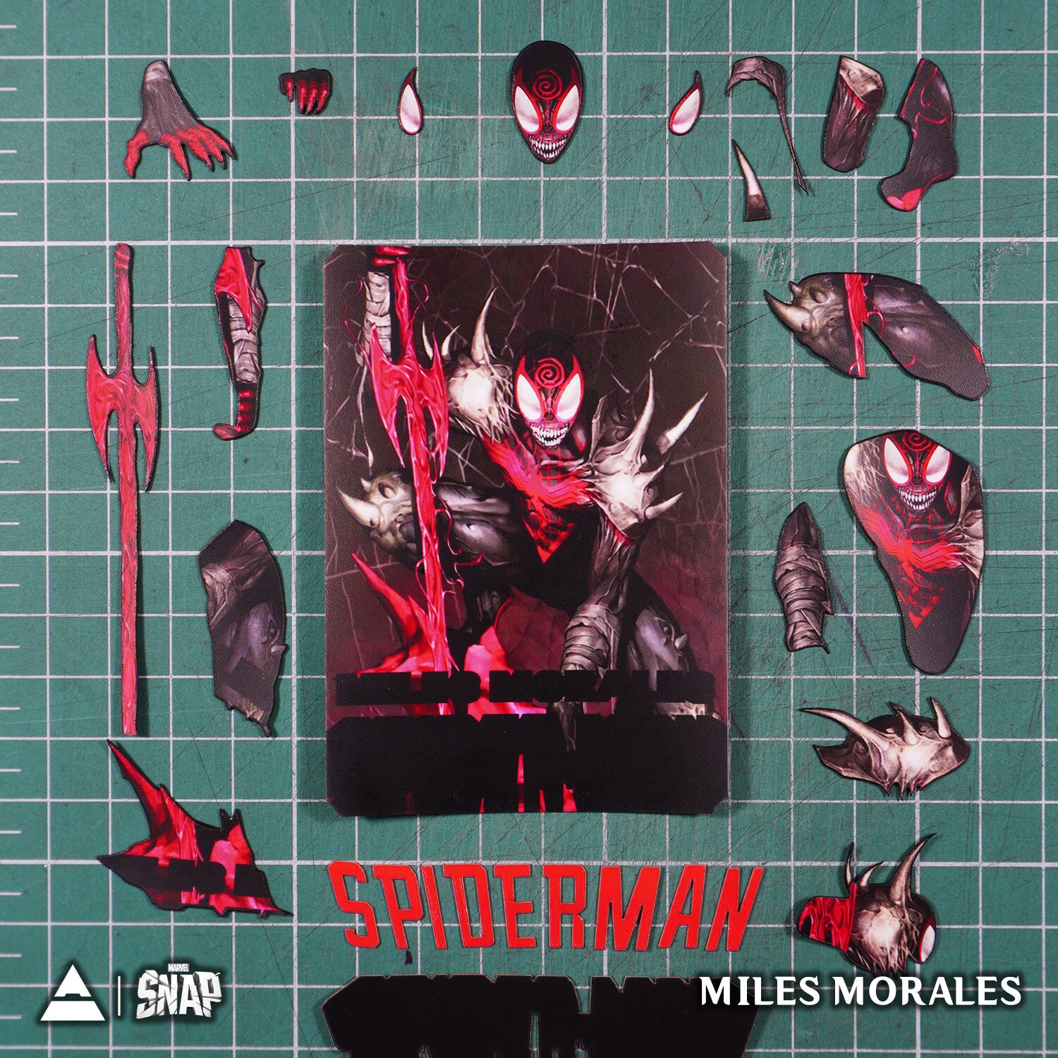 MILES MORALES Marvel Snap 3D Card Custom 3D Marvel Snap Shadowbox 100% ...