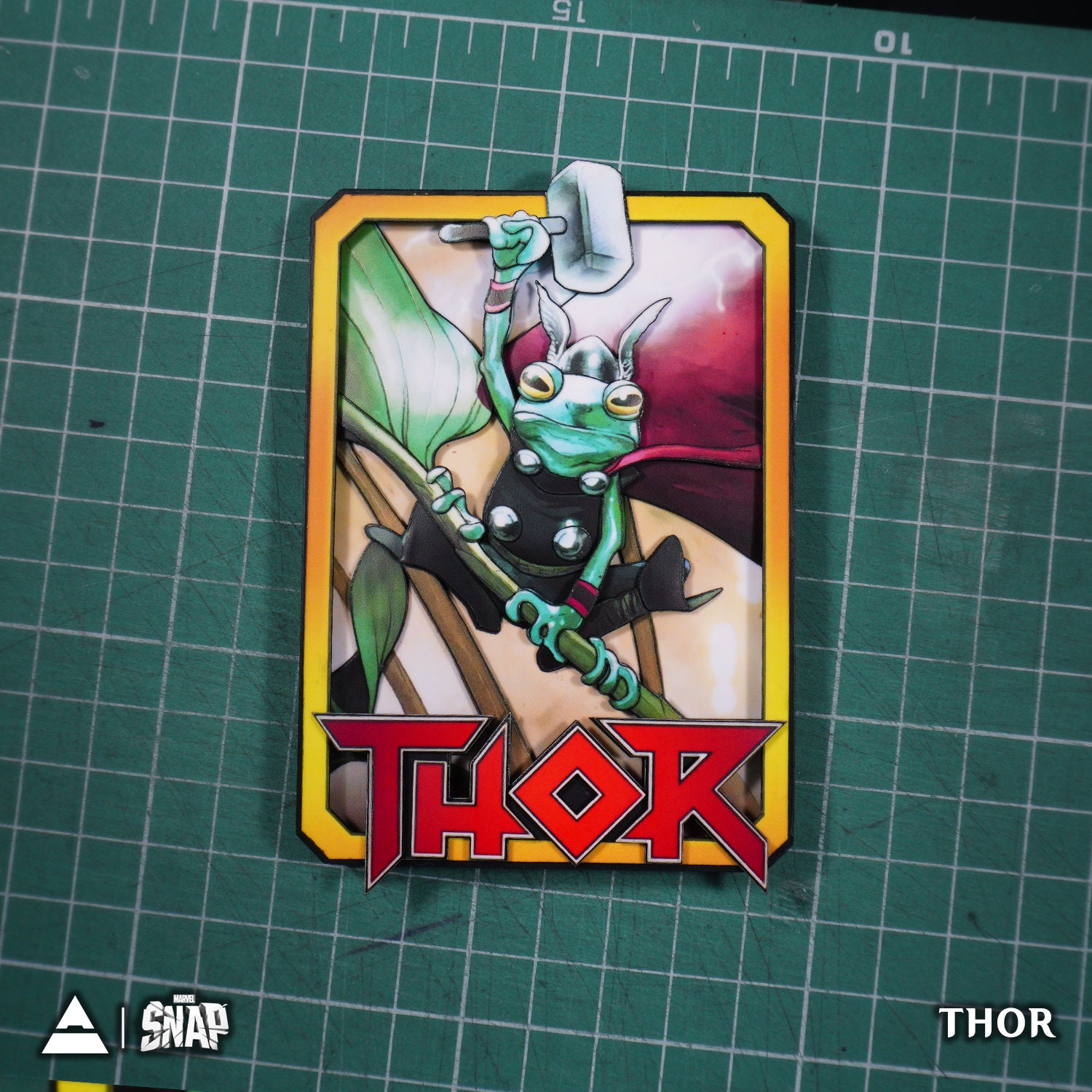 THOR Marvel Snap 3D Card Custom 3D Marvel Snap Shadowbox - Etsy