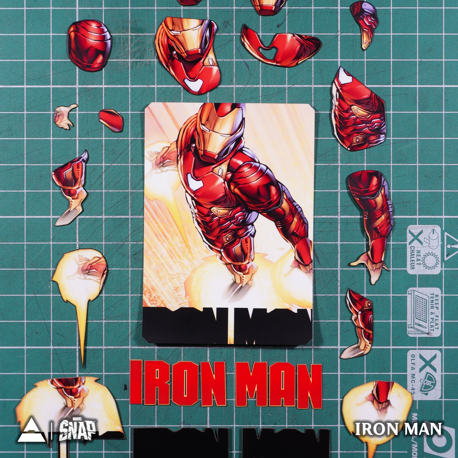 IRON MAN Marvel Snap 3D Card Custom 3D Marvel Snap - Etsy