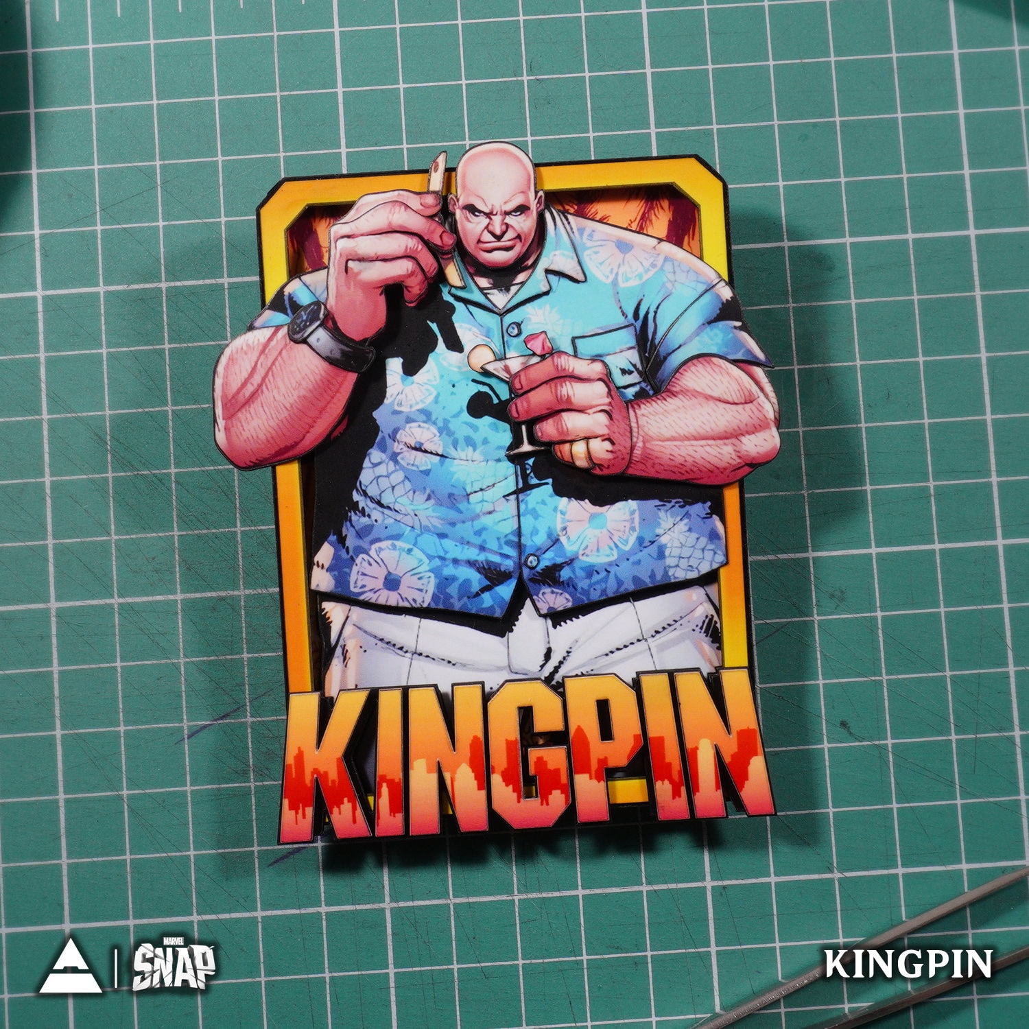KINGPIN Marvel Snap – 3D Card Custom | 3D Marvel Snap Shadowbox - 100% ...
