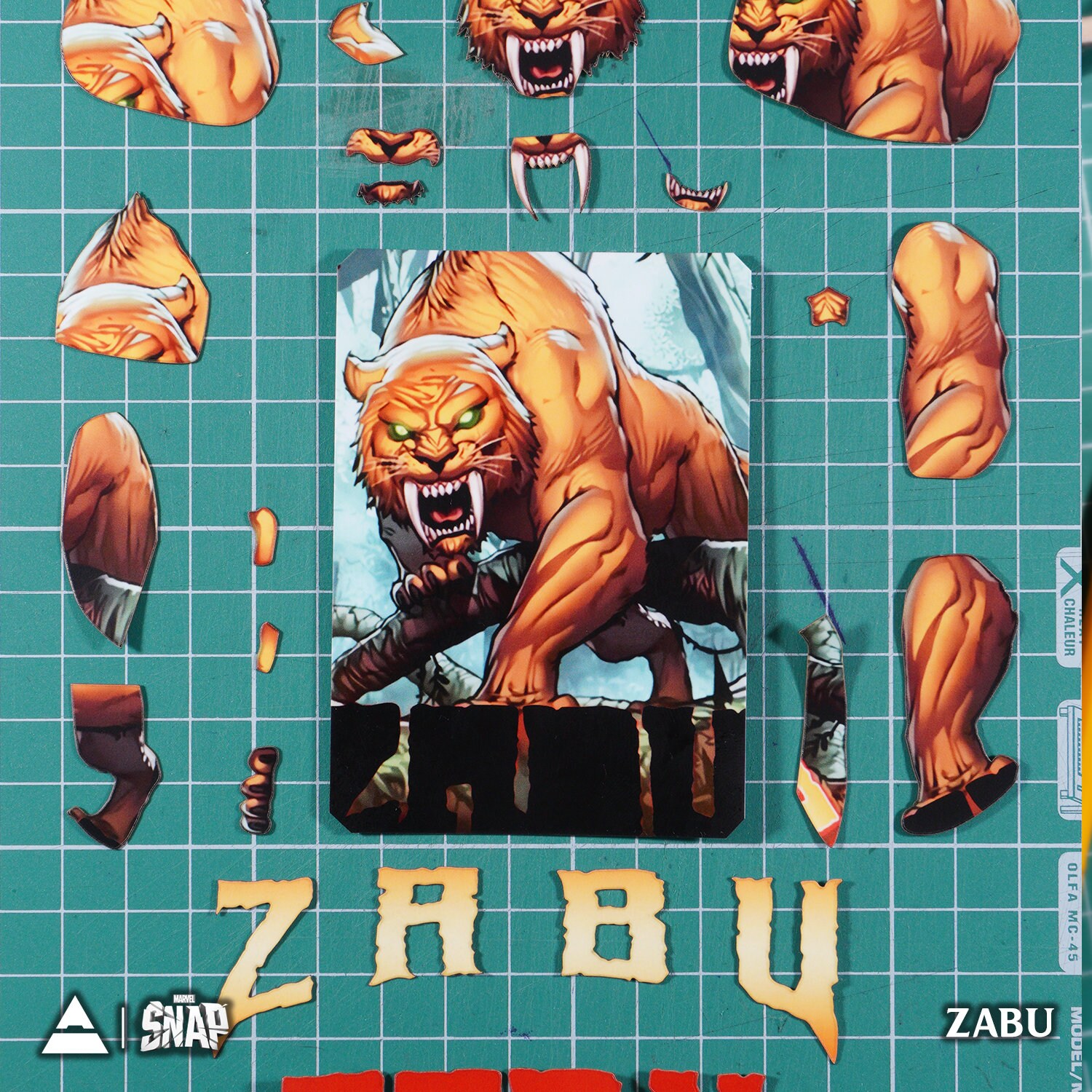 ZABU Marvel Snap – 3D Card Custom | 3D Marvel Snap Shadowbox - 100% ...