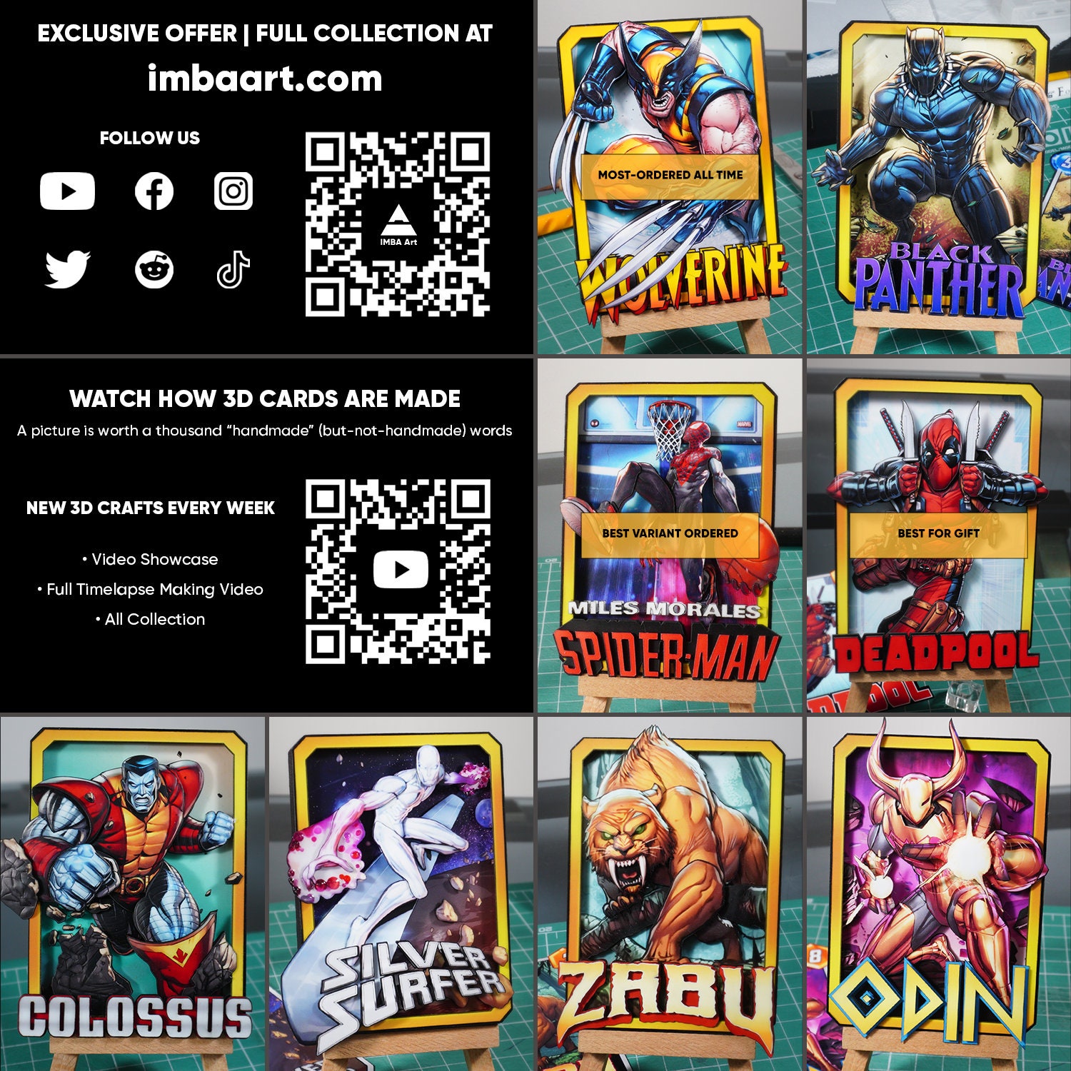 ZABU Marvel Snap 3D Card Custom 3D Marvel Snap Shadowbox 100% Handmade ...