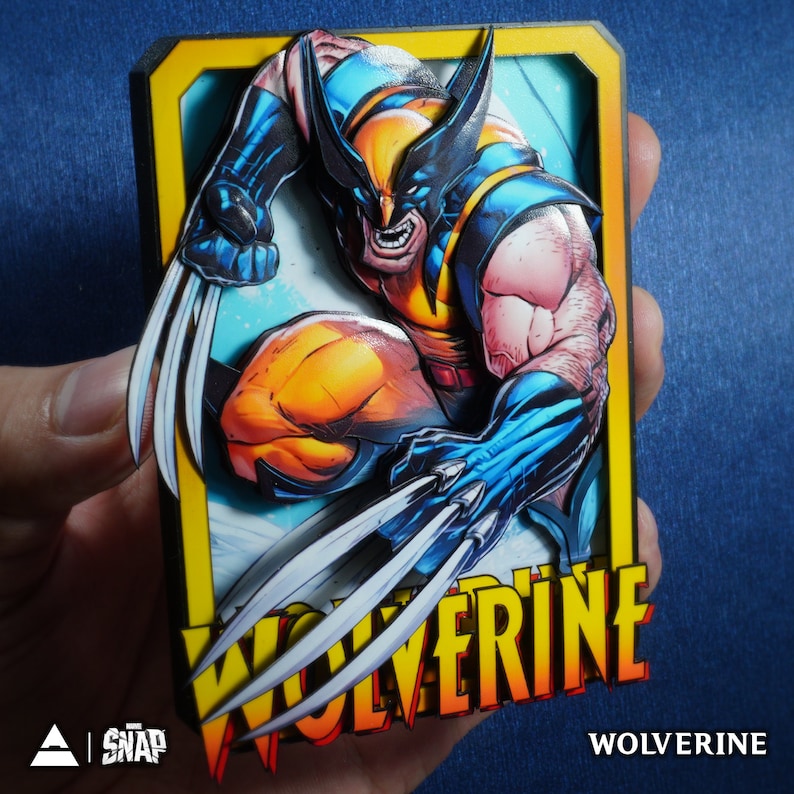 WOLVERINE Marvel Snap – 3D Card Custom | 3D Marvel Snap Shadowbox - 100 ...