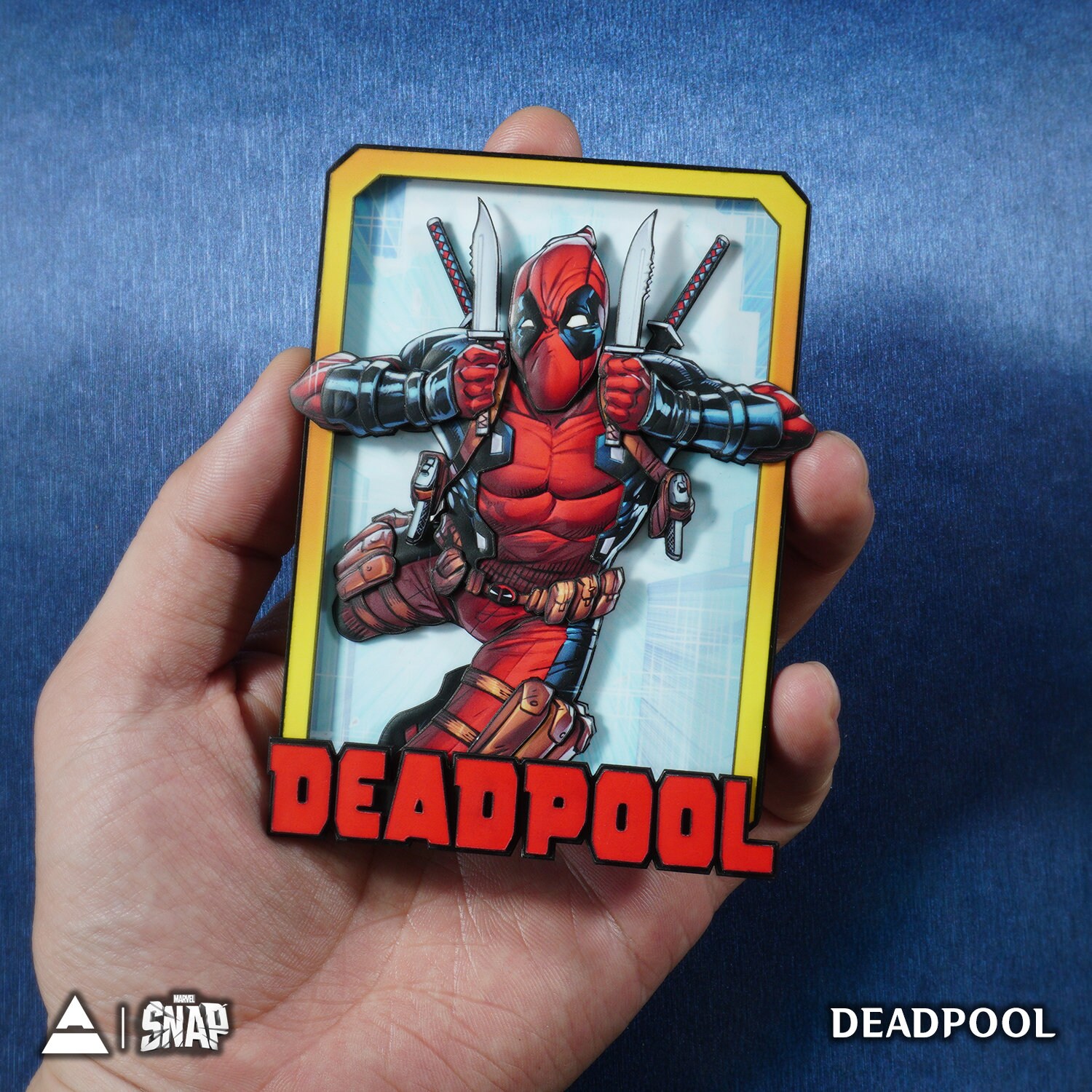 DEADPOOL Marvel Snap 3D Card Custom 3D Marvel Snap Shadowbox 100% ...