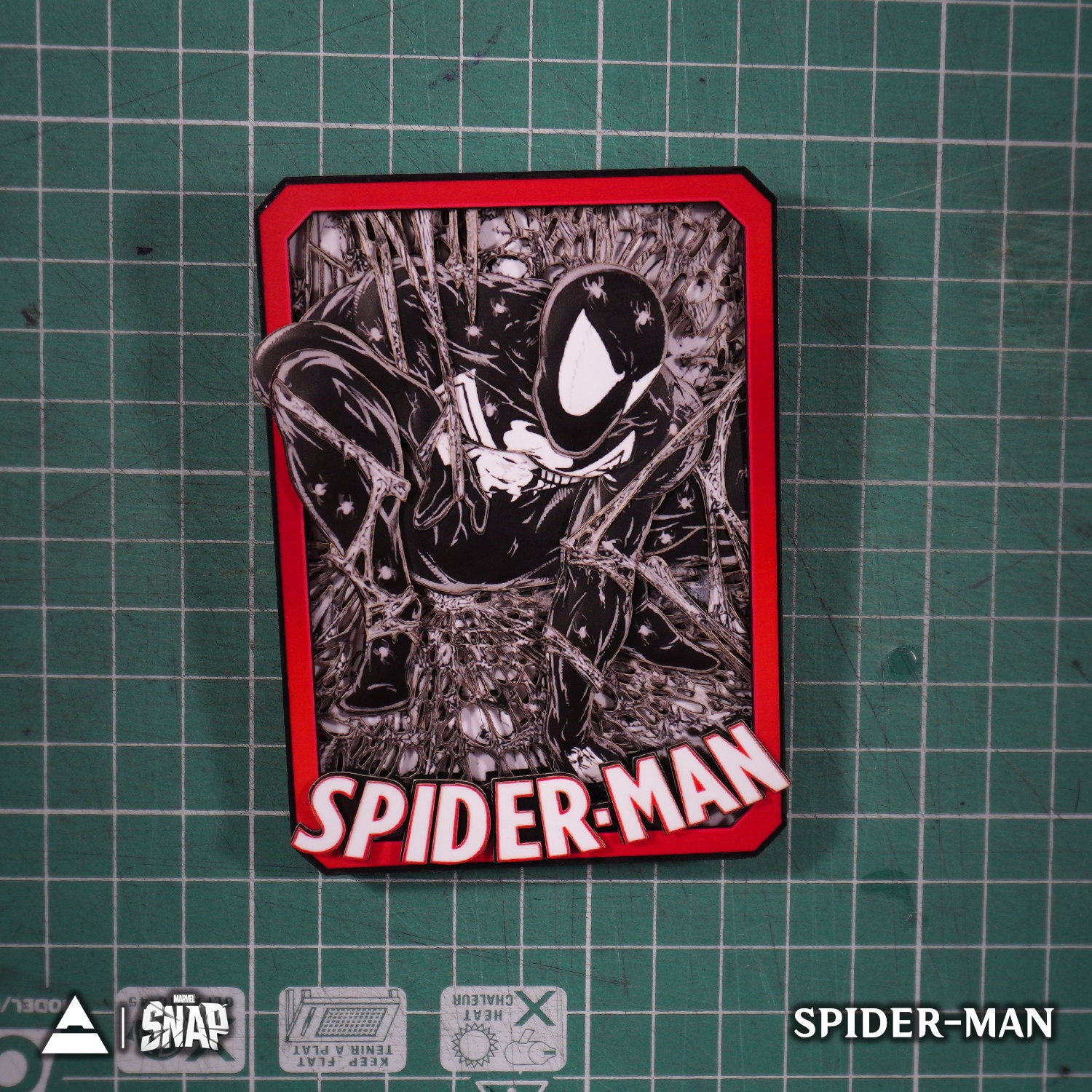 SPIDER-MAN (ink Finish) Marvel Snap – 3D Card Custom | 3D Marvel Snap ...