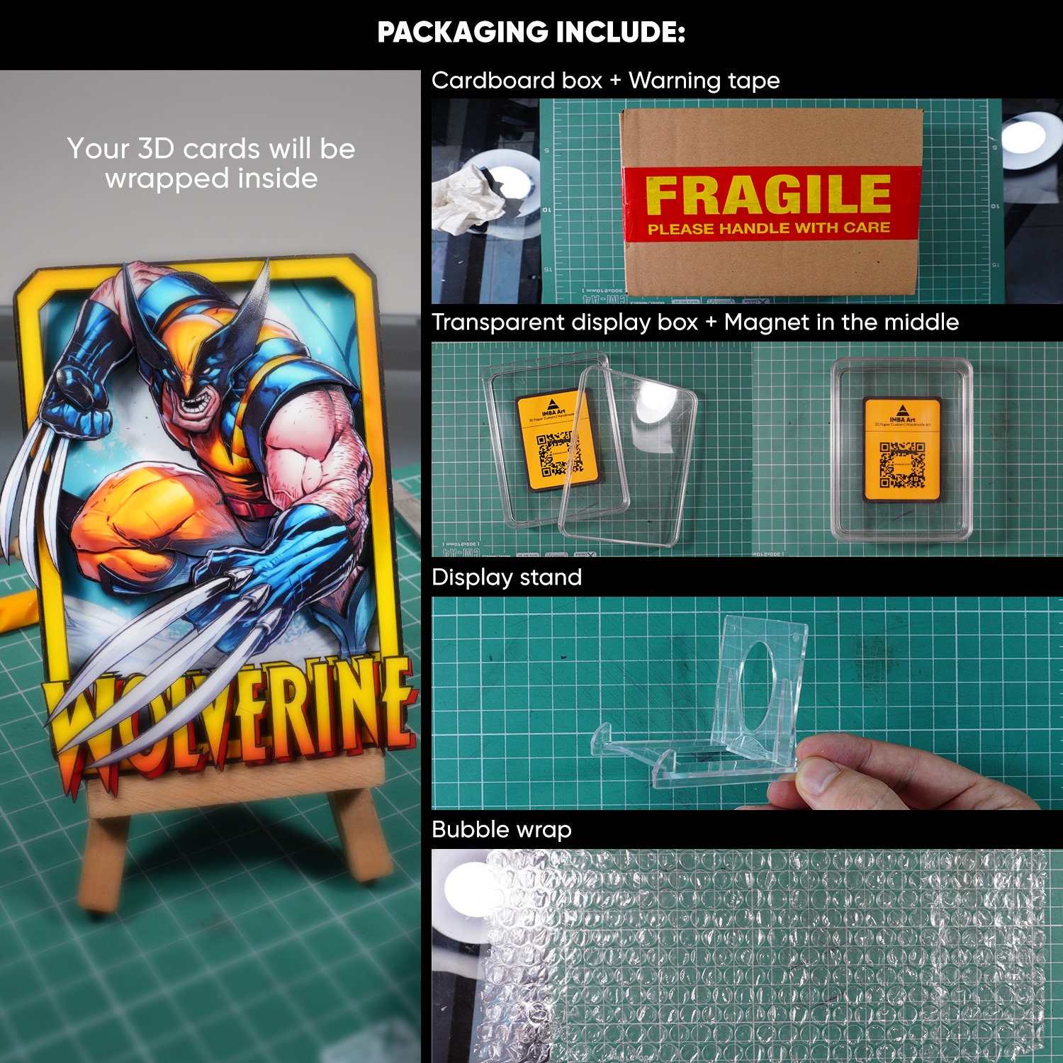 DEADPOOL Marvel Snap 3D Card Custom 3D Marvel Snap Shadowbox 100% ...