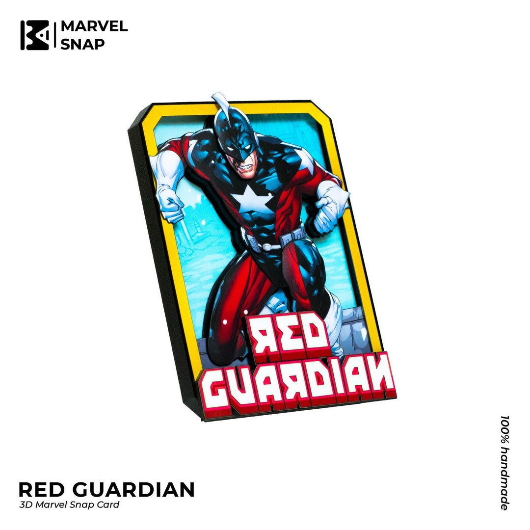 RED GUARDIAN Marvel Snap – 3D Card Custom | 3D Marvel Snap Shadowbox ...