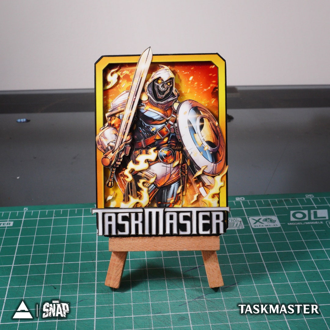 TASKMASTER Marvel Snap 3D Card Custom 3D Marvel Snap Shadowbox 100% ...