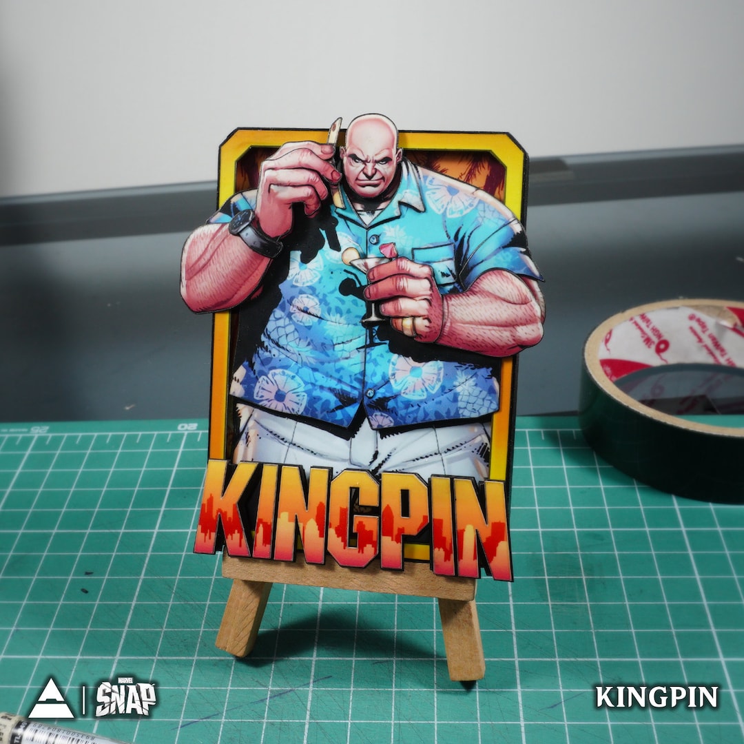 KINGPIN Marvel Snap – 3D Card Custom | 3D Marvel Snap Shadowbox - 100% ...