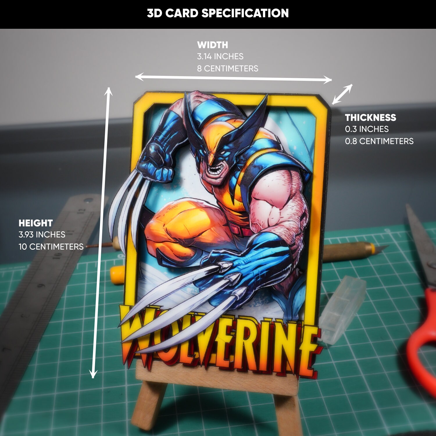 DEADPOOL Marvel Snap 3D Card Custom 3D Marvel Snap Shadowbox 100% ...