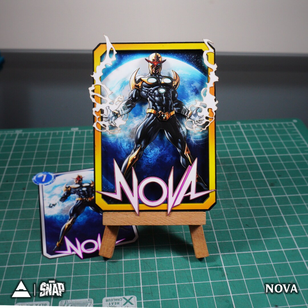 NOVA Marvel Snap – 3D Card Custom | 3D Marvel Snap Shadowbox - 100% ...