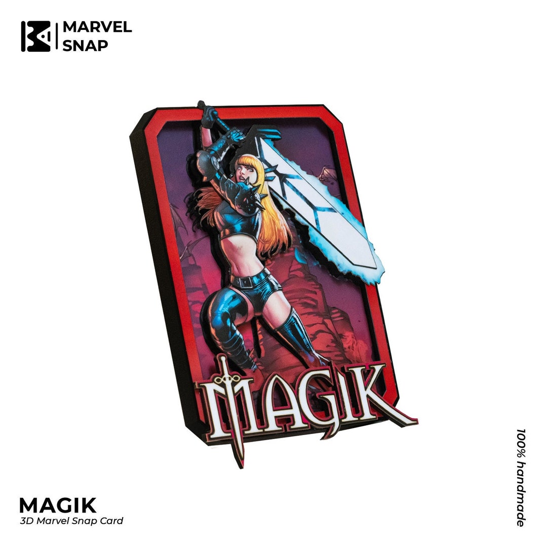 MAGIK Marvel Snap – 3D Card Custom | 3D Marvel Snap Shadowbox - 100% ...