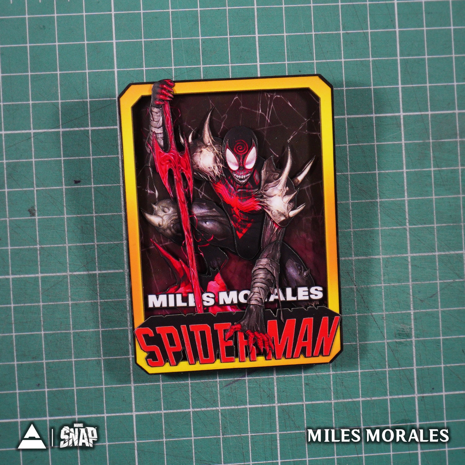 MILES MORALES Marvel Snap 3D Card Custom 3D Marvel Snap Shadowbox 100% ...