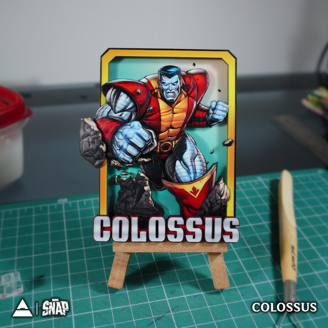 COLOSSUS Marvel Snap – 3D Card Custom | 3D Marvel Snap Shadowbox - 100% Handmade Art ...