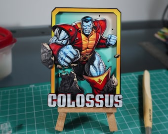 IRON MAN INK Marvel Snap 3D Card Custom 3D Marvel Snap Shadowbox 100% ...