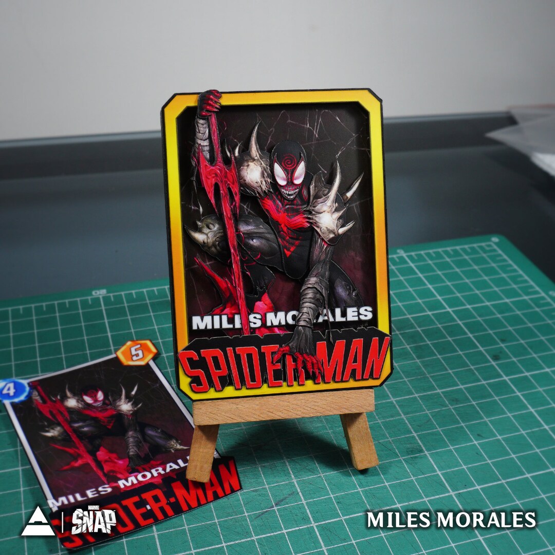 MILES MORALES Marvel Snap – 3D Card Custom | 3D Marvel Snap Shadowbox ...