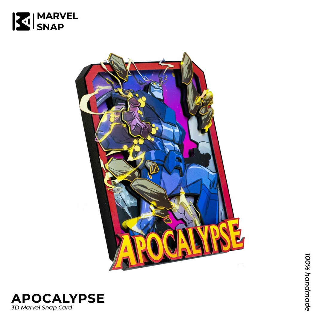 APOCALYPSE Marvel Snap – 3D Card Custom | 3D Marvel Snap Shadowbox ...