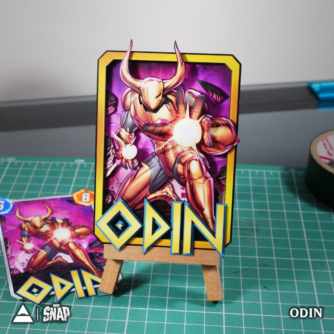 ODIN Marvel Snap – 3D Card Custom | 3D Marvel Snap Shadowbox - 100% ...