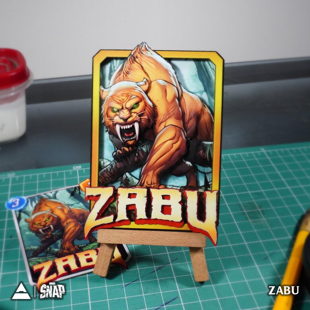 ZABU Marvel Snap – 3D Card Custom | 3D Marvel Snap Shadowbox - 100% ...