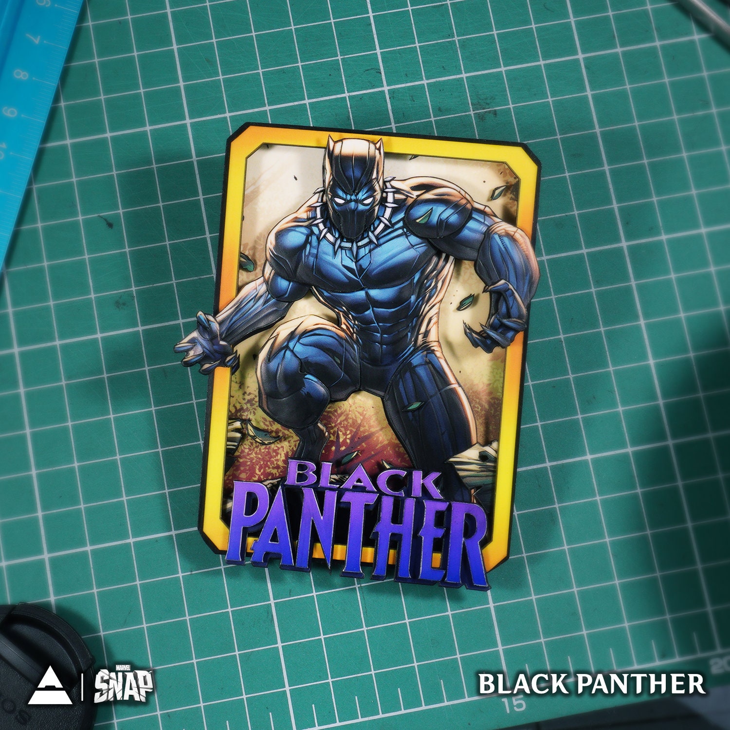 BLACK PANTHER Marvel Snap 3D Card Custom 3D Marvel Snap - Etsy
