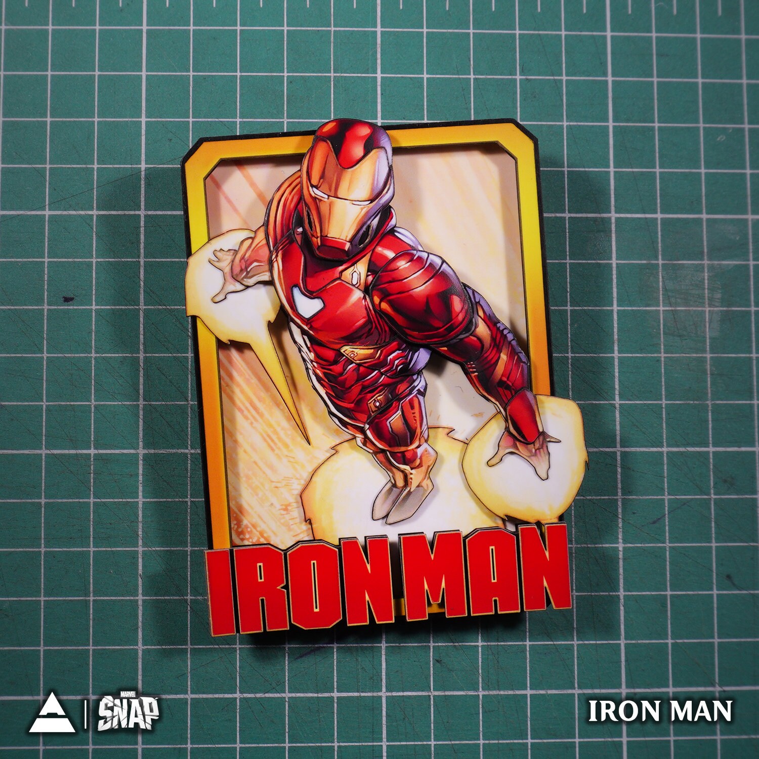 IRON MAN Marvel Snap 3D Card Custom 3D Marvel Snap - Etsy