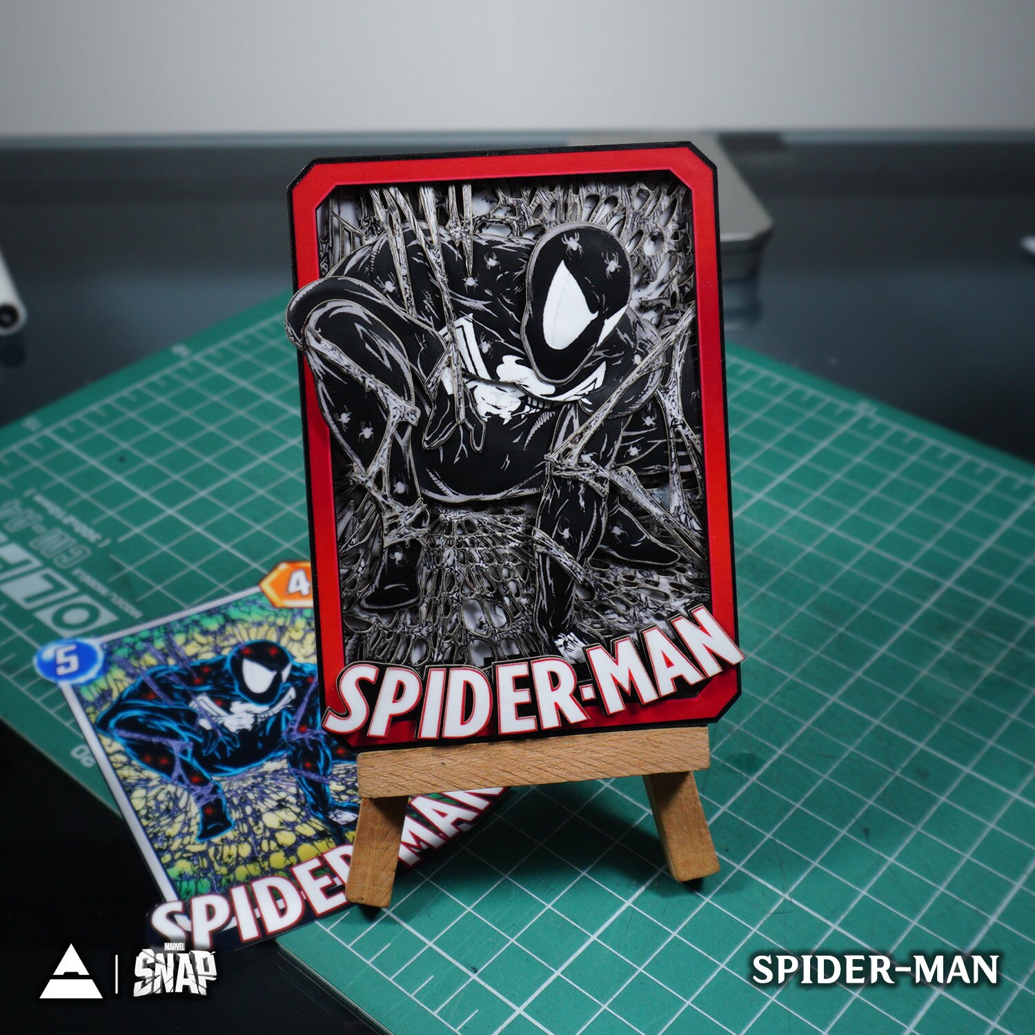 SPIDER-MAN ink Finish Marvel Snap 3D Card Custom 3D Marvel Snap ...