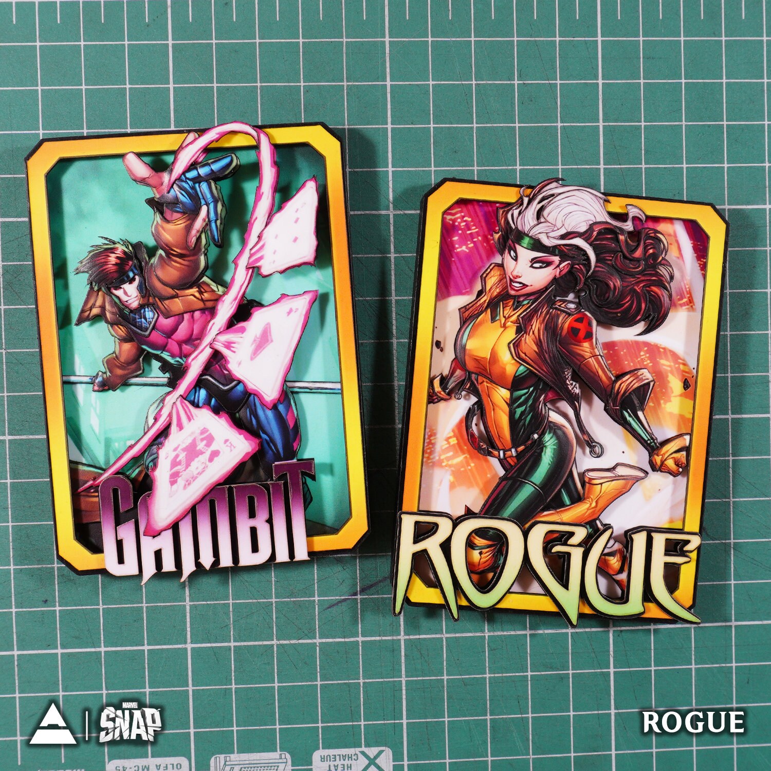 ROGUE Marvel Snap 3D Card Custom 3D Marvel Snap Shadowbox 100% Handmade ...