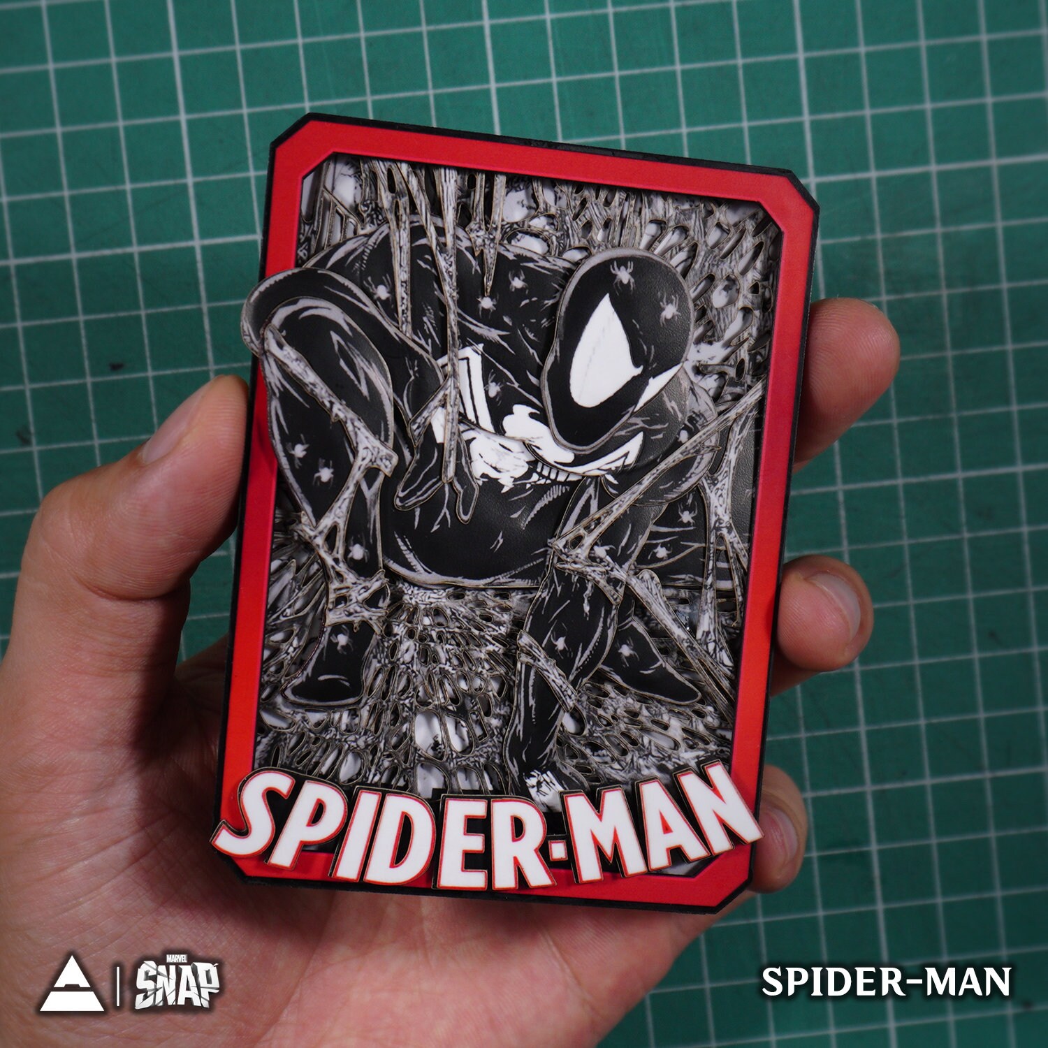 SPIDER-MAN (ink Finish) Marvel Snap – 3D Card Custom | 3D Marvel Snap ...