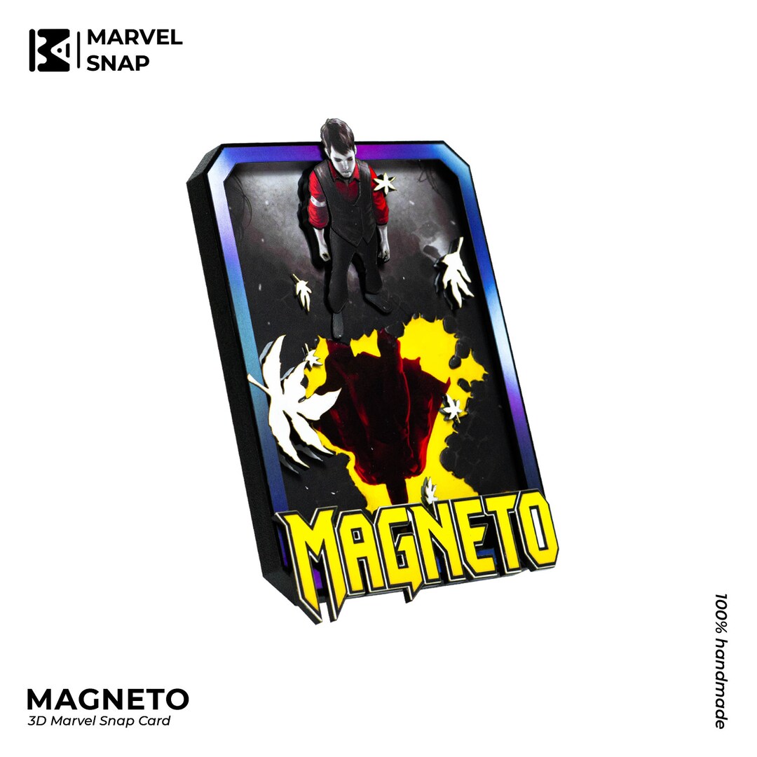MAGNETO Marvel Snap (testament Variant) – Unique 3D Card | Marvel Snap ...