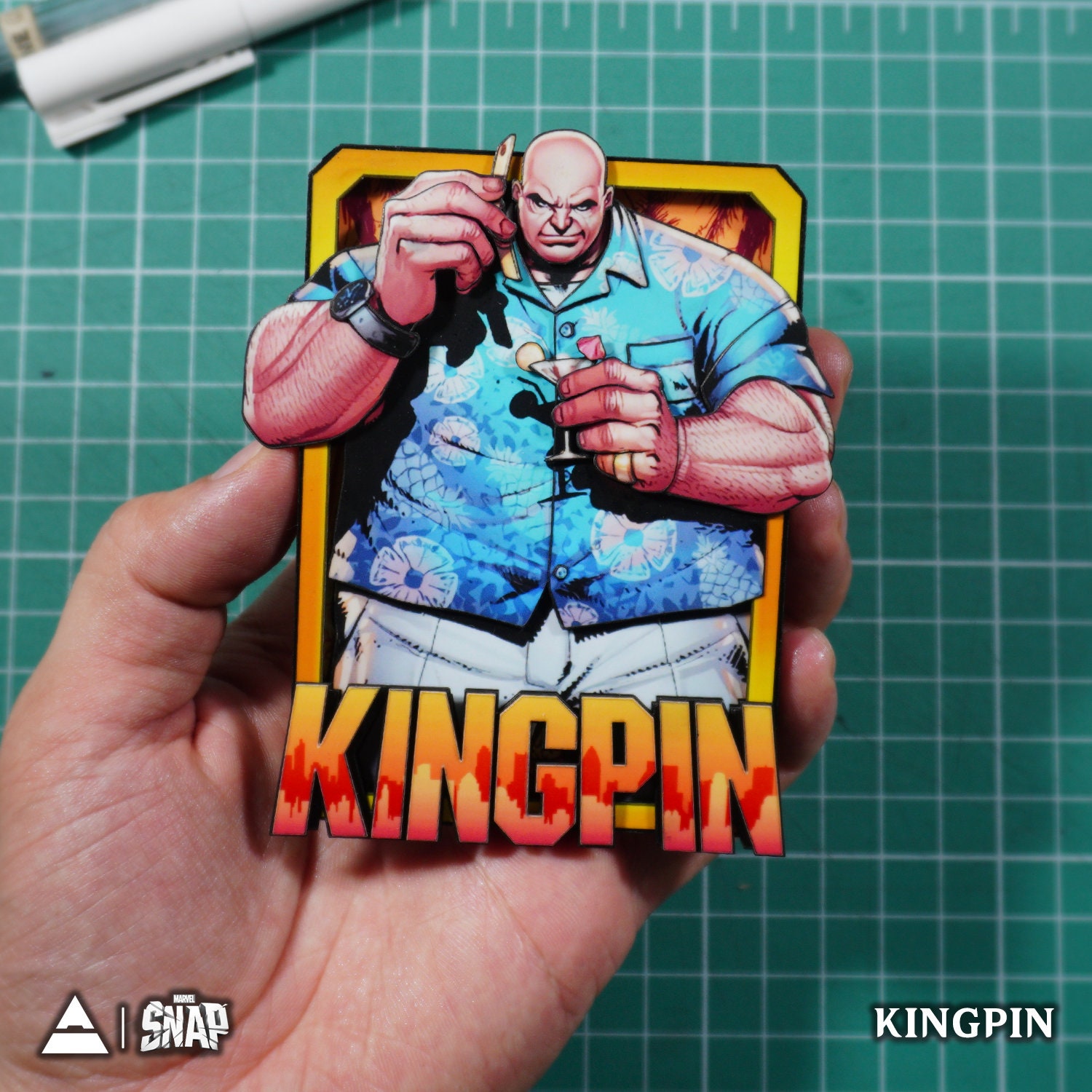 KINGPIN Marvel Snap – 3D Card Custom | 3D Marvel Snap Shadowbox - 100% ...