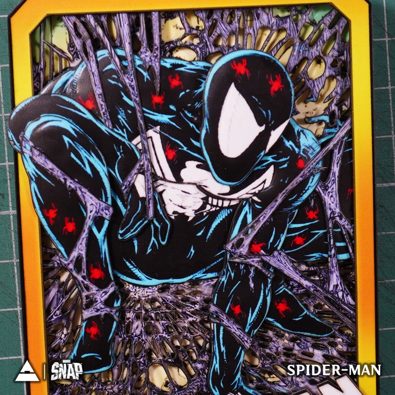 SPIDER MAN Marvel Snap – 3D Card Custom | 3D Marvel Snap Shadowbox ...