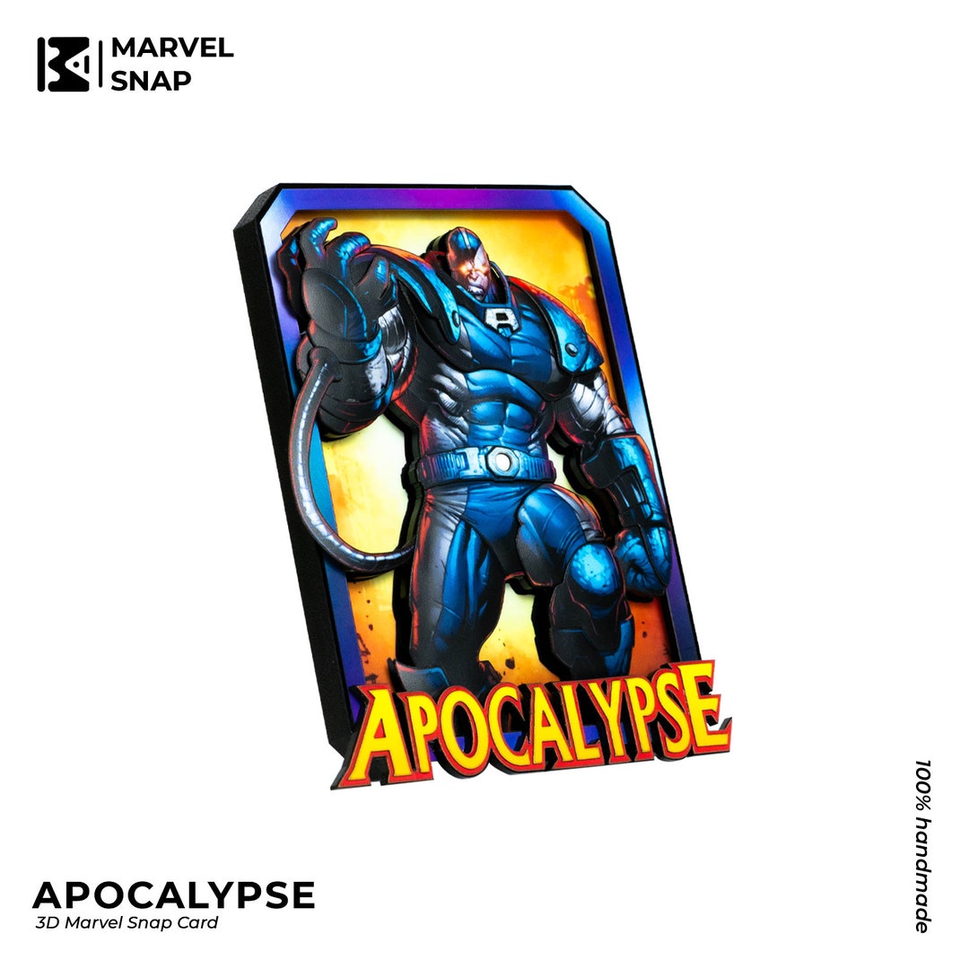 APOCALYPSE Marvel Snap – Exclusive 3D Marvel Card | 3D Artisan ...