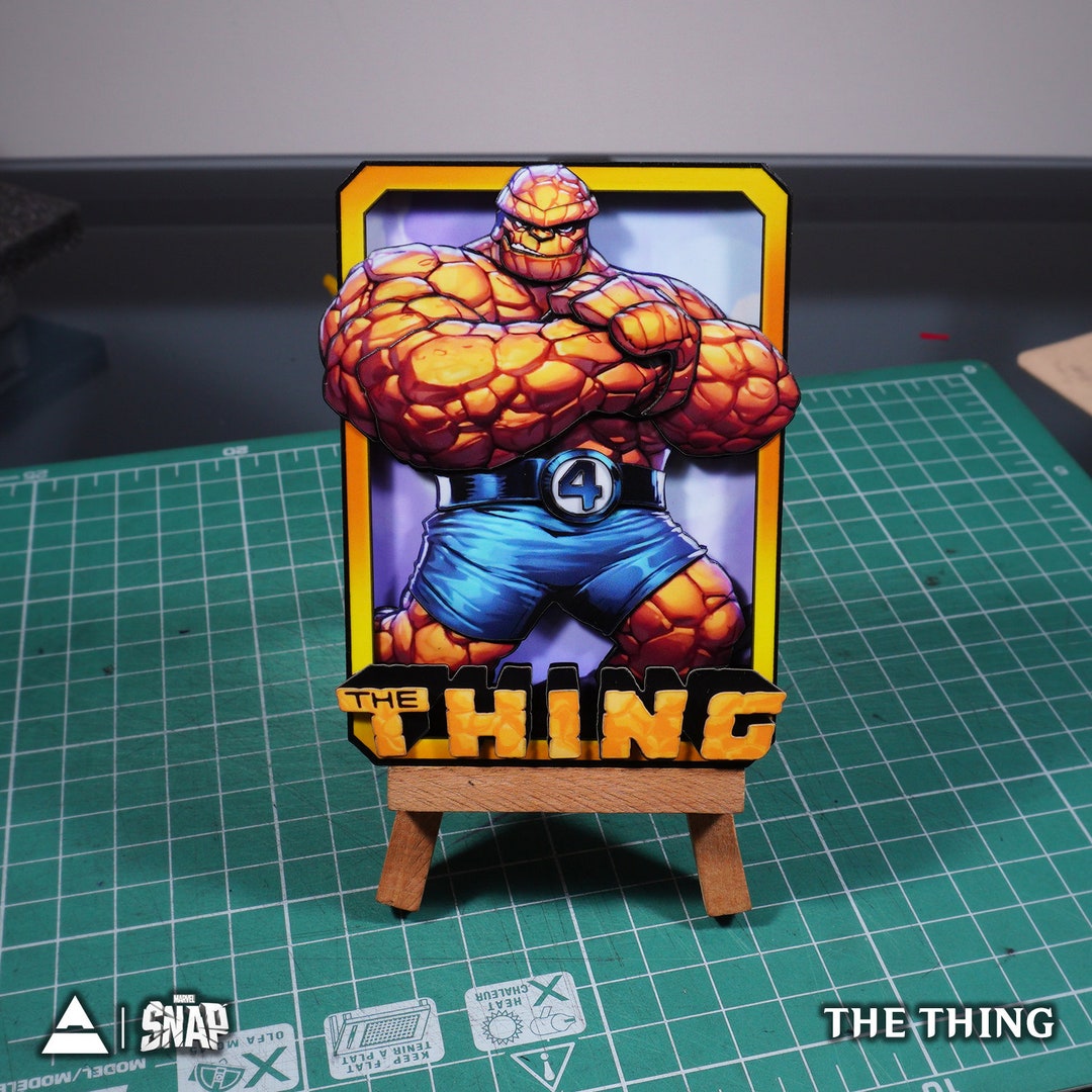 THE THING Marvel Snap – 3D Card Custom | 3D Marvel Snap Shadowbox - 100 ...