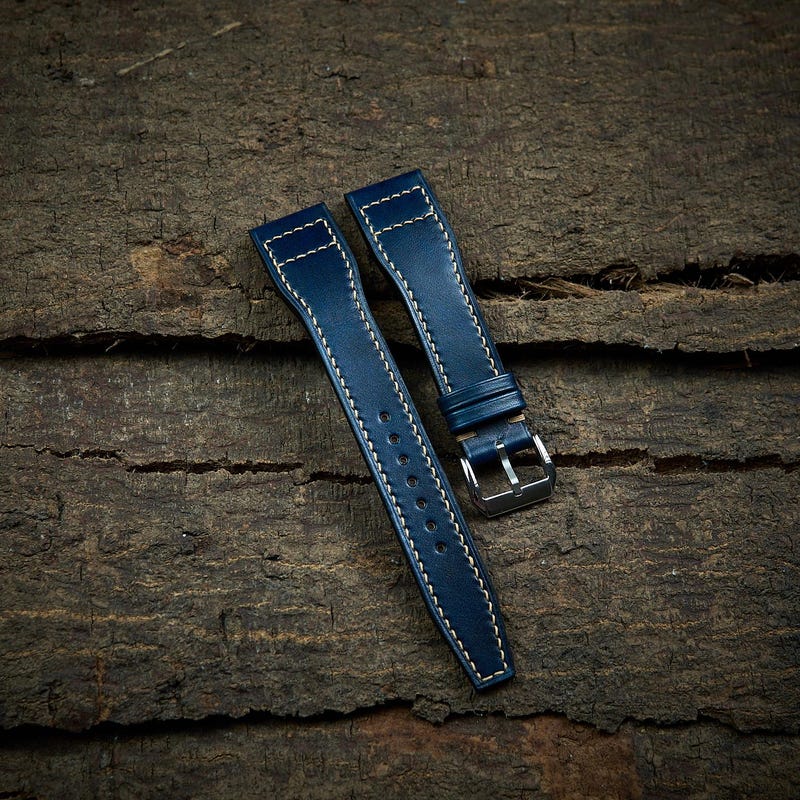 Iwc Watch Strap Blue - Etsy