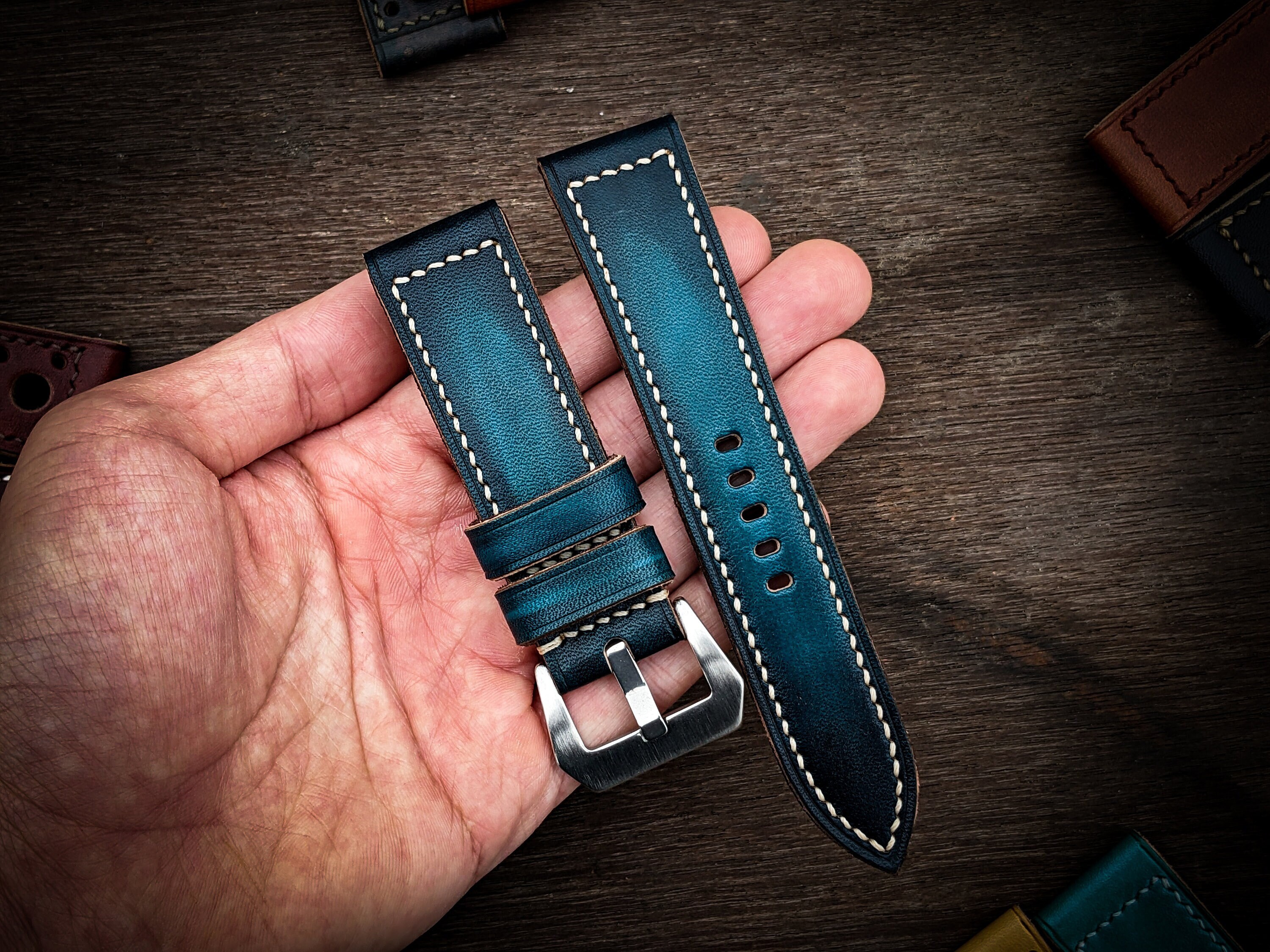 Panerai Strap 26mm 24mm 22mm. Panerai Leather Strap - Etsy