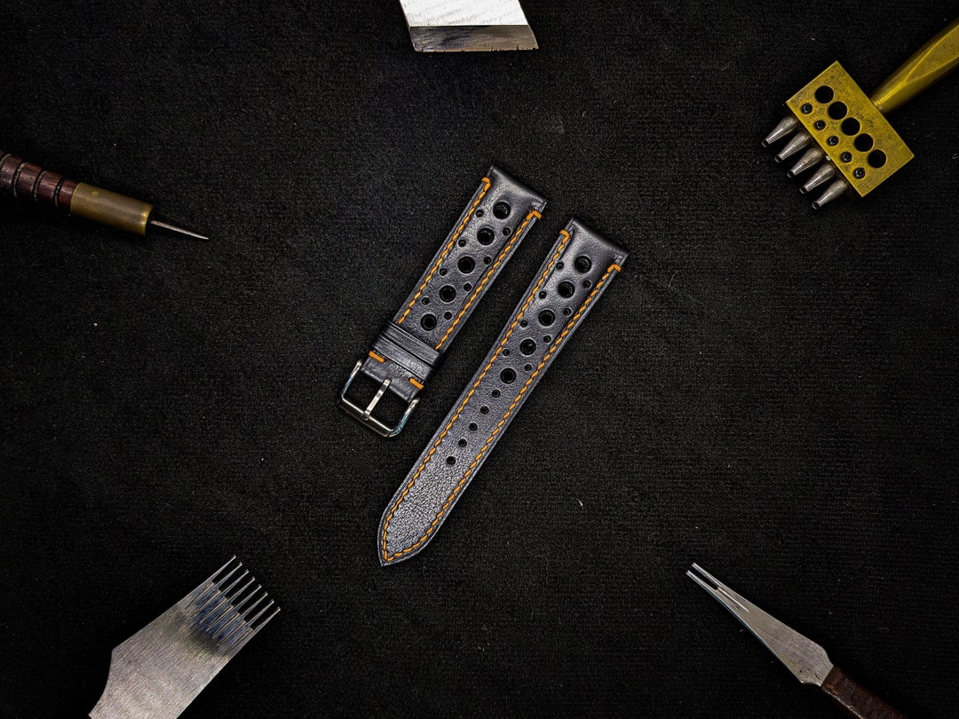 Handmade Leather Racing Strap. Custom Size Vegetable Tanned Leather ...