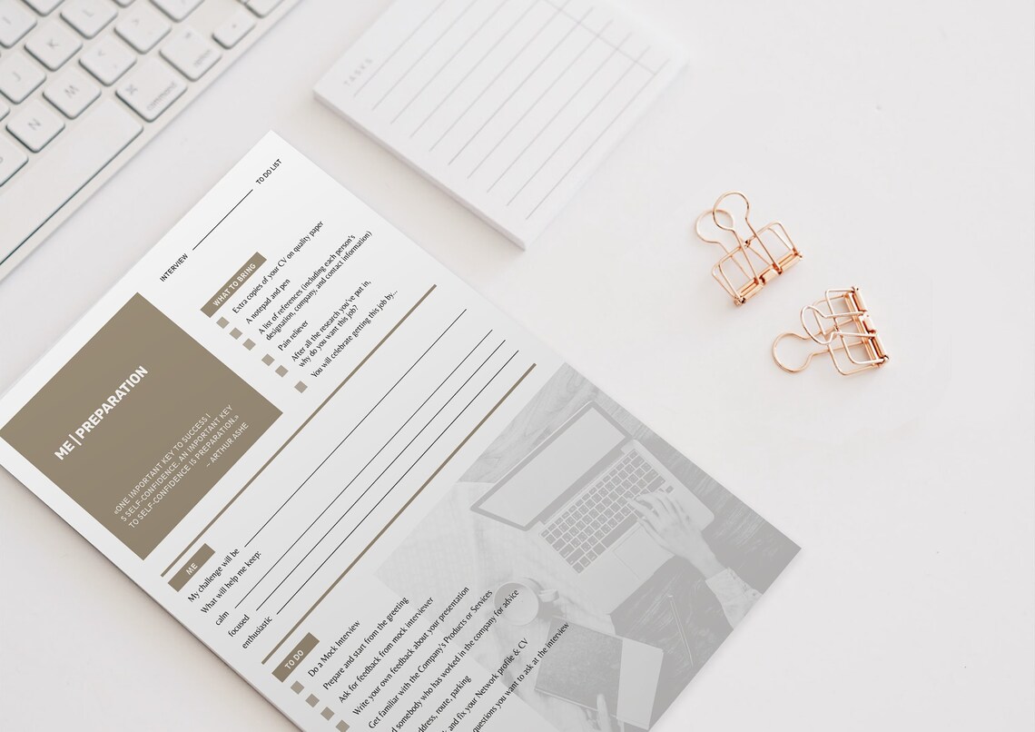 Interview to Do List, Instant Download, Printable Planner, Job Planning ...