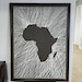 String Art Map of Africa Strings - Etsy