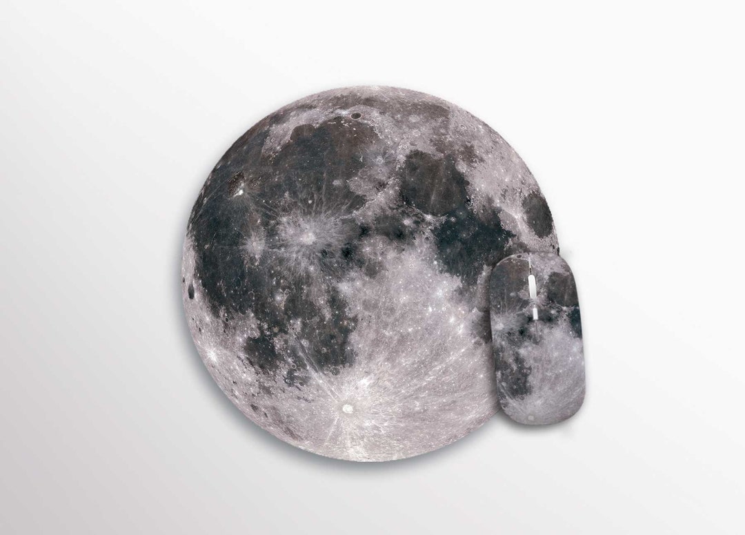 Moon Mouse Pad Space Mouse Coworker Teacher Gift Lunar Solar - Etsy