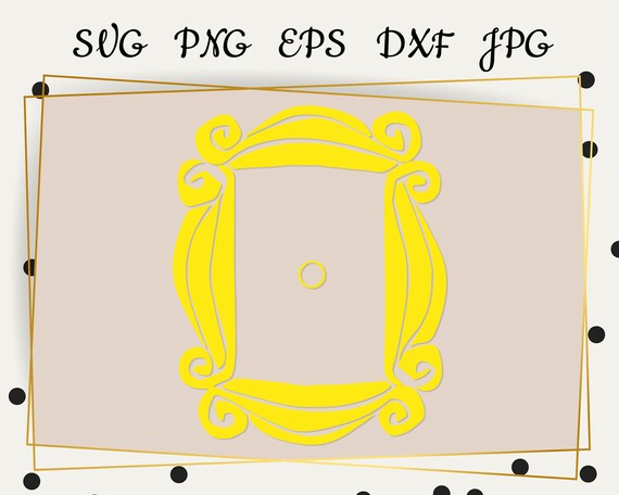 Monica's Door Frame SVG Friends Sign Logo eps PNG dxf | Etsy