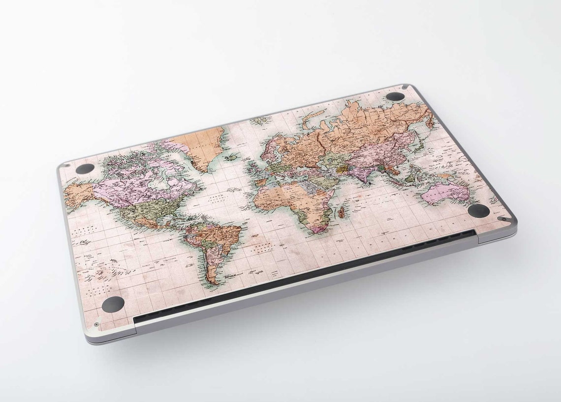 Map Skin Macbook Pro 15 Retina 13 Sticker Macbook Air Decal - Etsy