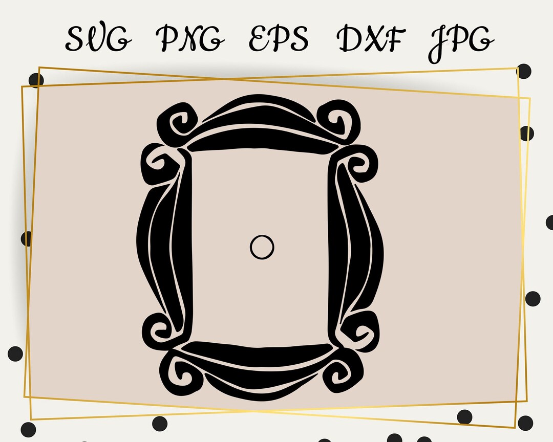 Monica's Door Frame SVG Friends Sign Logo Eps PNG Dxf - Etsy
