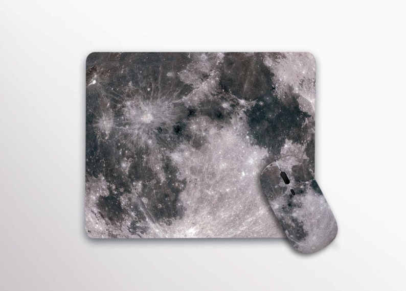 Moon Mouse Pad Space Mouse Coworker Teacher Gift Lunar Solar - Etsy