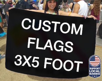 Custom Flag 3x5 - Etsy