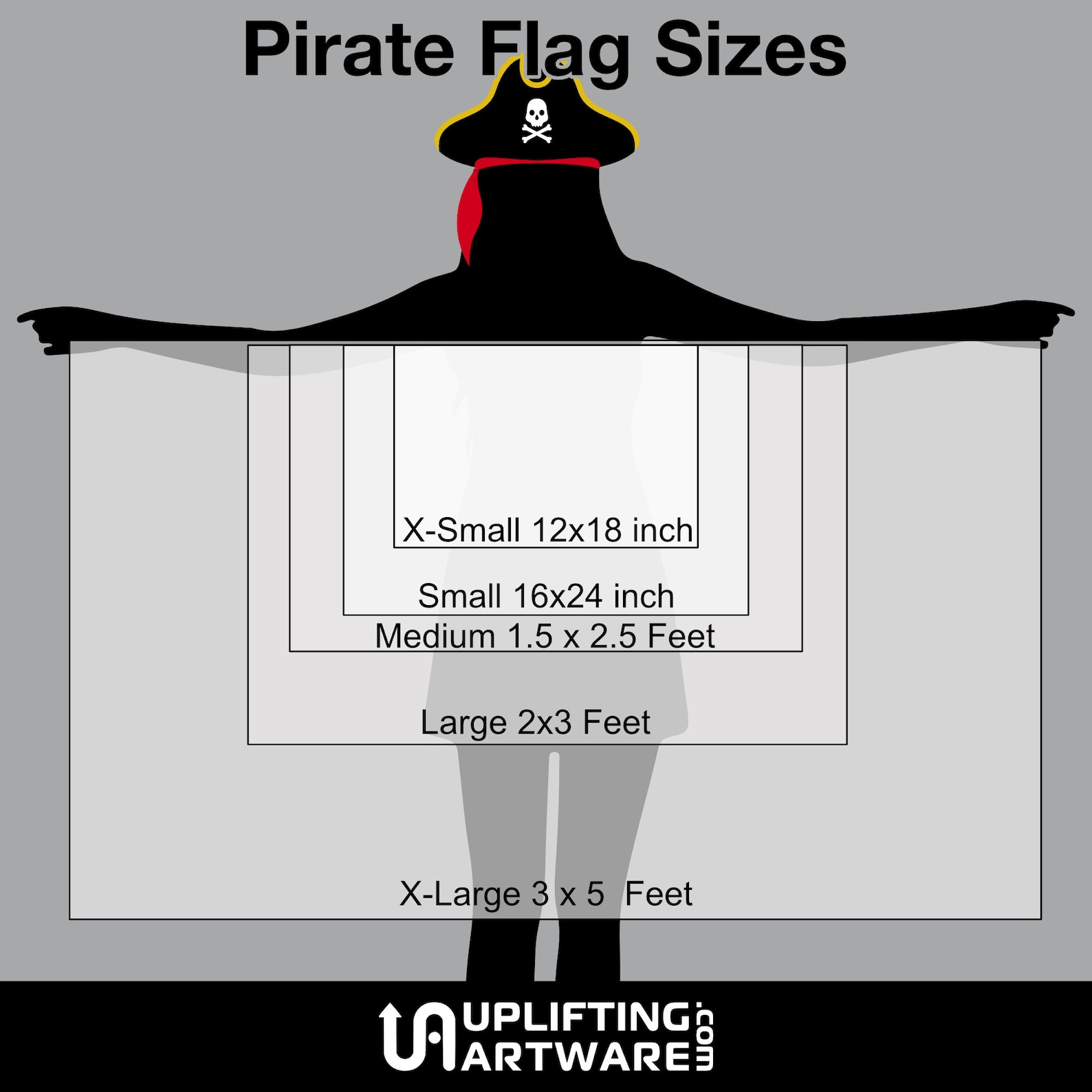 Custom Pirate Flag With Your Text and Choice of Font - Anchor Skull ...