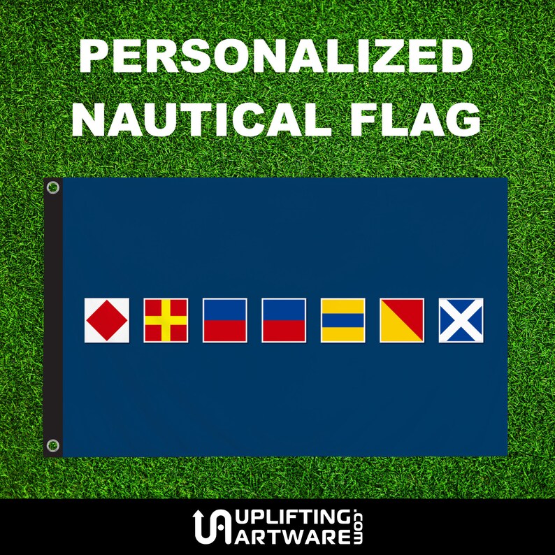 Custom Boat Flag Personalized Using Nautical Signal Symbols - Etsy